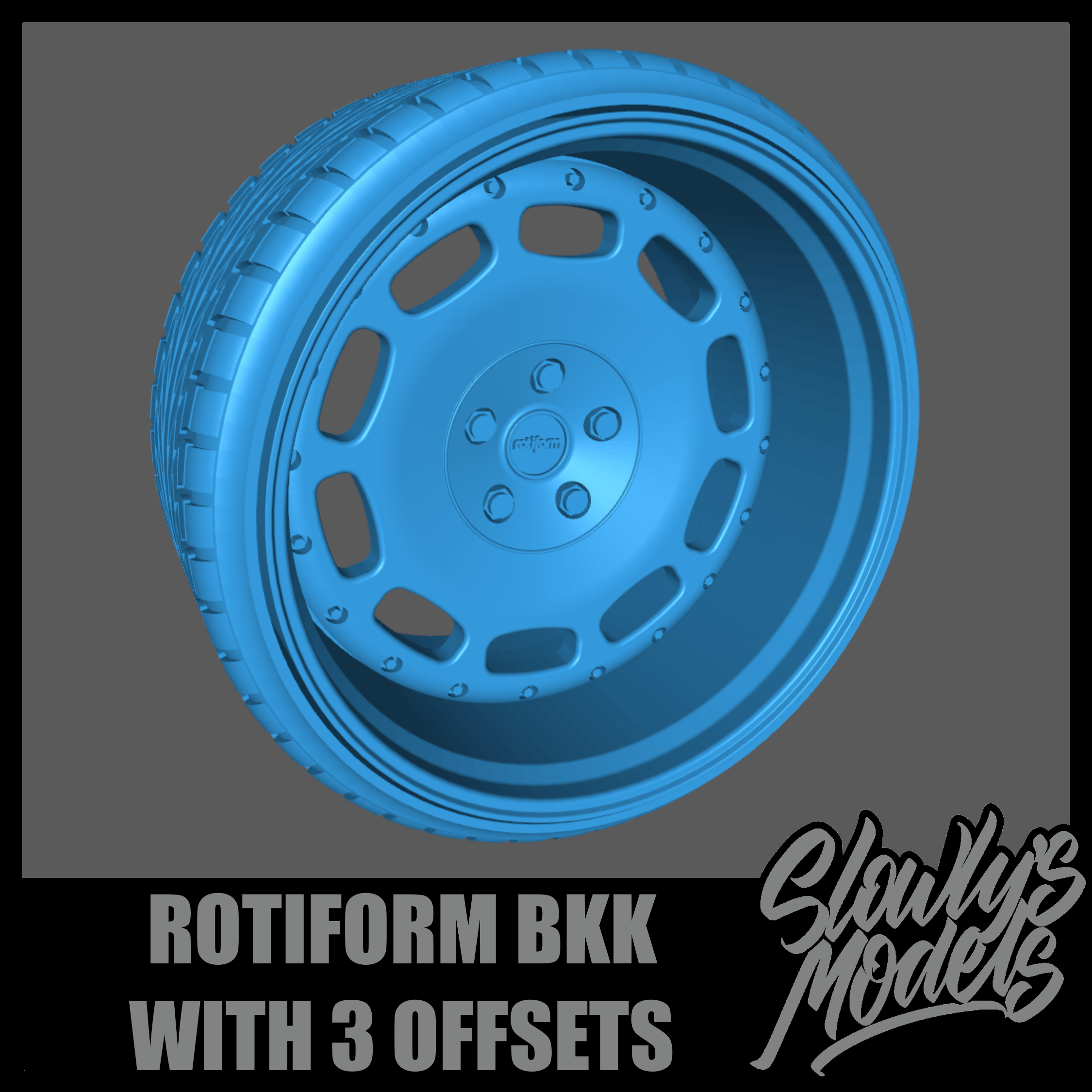 STL file Rotiform BKK With 3 Offsets 🚗 ・3D print object to download・Cults